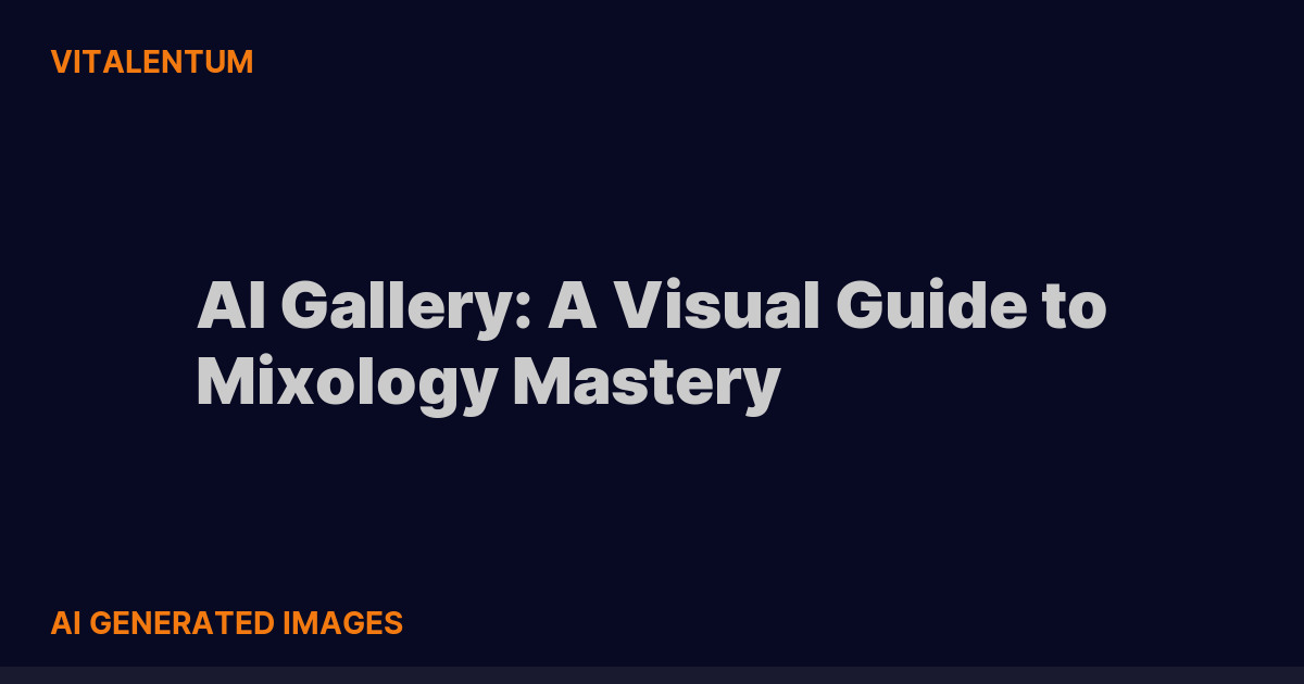 AI Gallery: A Visual Guide to Mixology Mastery — Vitalentum.net