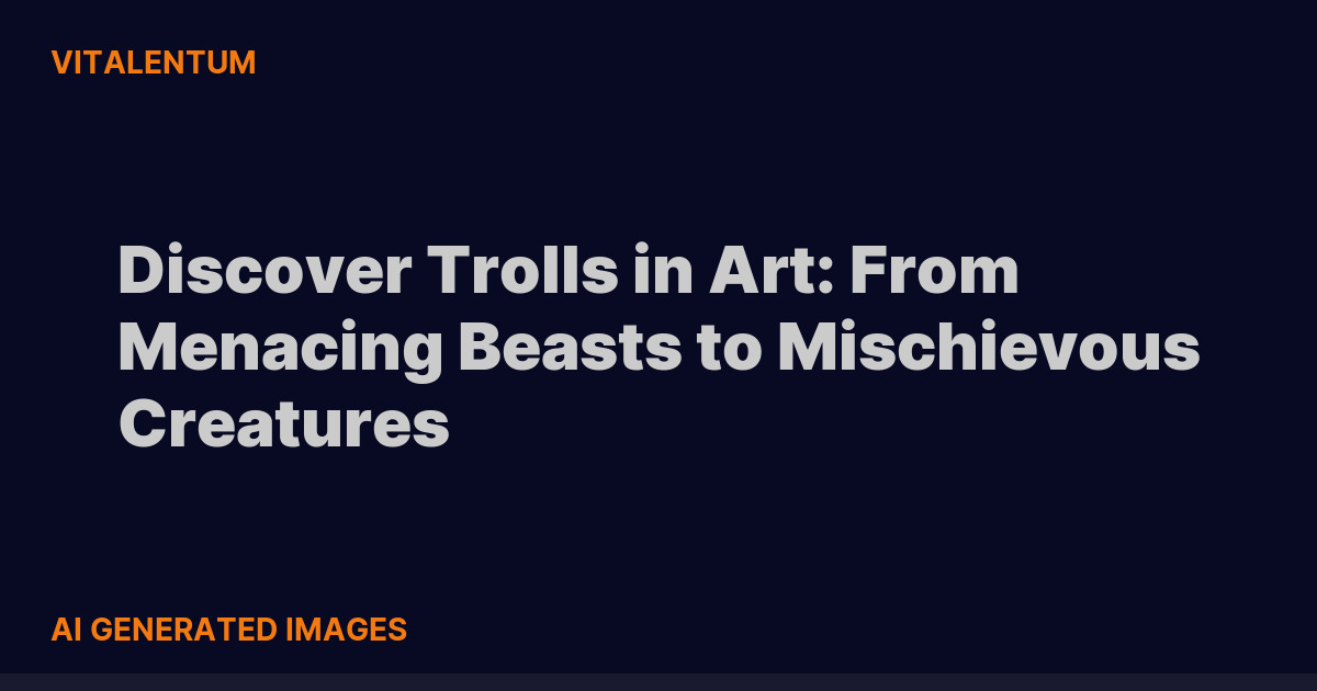 Discover Trolls in Art: From Menacing Beasts to Mischievous Creatures ...